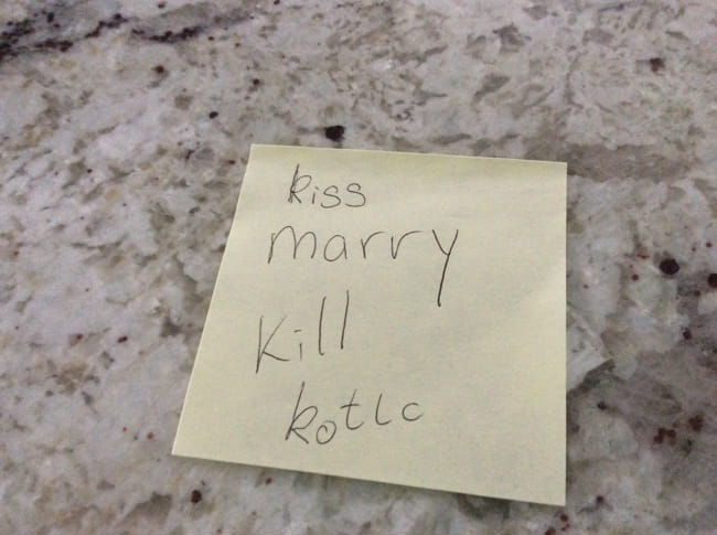 Kotlc kiss marry kill - Survey | Quotev
