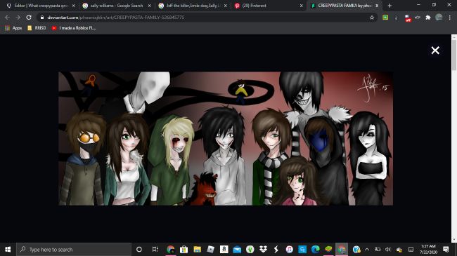 What creepypasta group would you be in (Part 1) - Quiz | Quotev