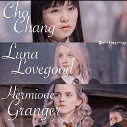 Are you Hermione, Cho or Luna? - Quiz | Quotev