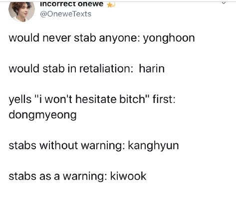 Rate some Onewe memes and get a photo of Yonghoon - Quiz | Quotev