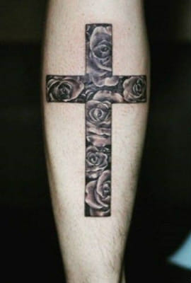 Taeyang Cross Tattoo