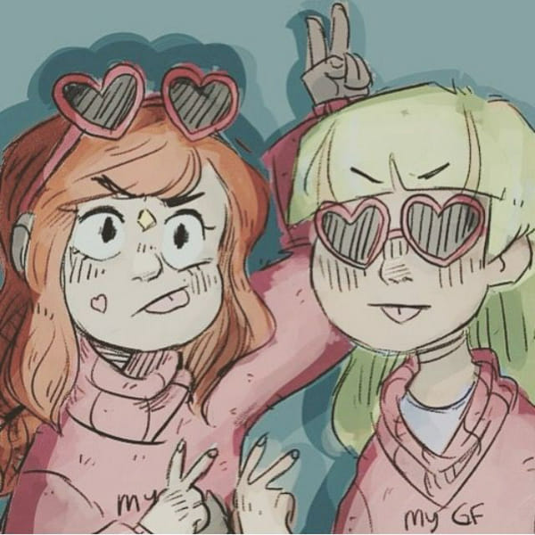 Answer some questions and I'll give you art with Mabel & Pacifica ...