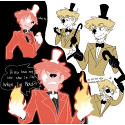 Human Bill Cipher Crying Human!Bill Cipher Nichairo Illustrations