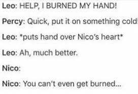 What would Nico di Angelo do if you went to McDonald's with him ...