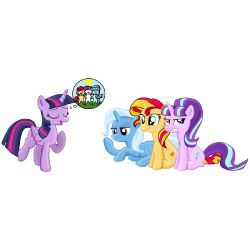 Mlp Sunset Shimmer And Trixie