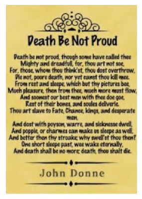 John Donne Holy Sonnet Holy Sonnet Vii: At The Round Earth's Imagined