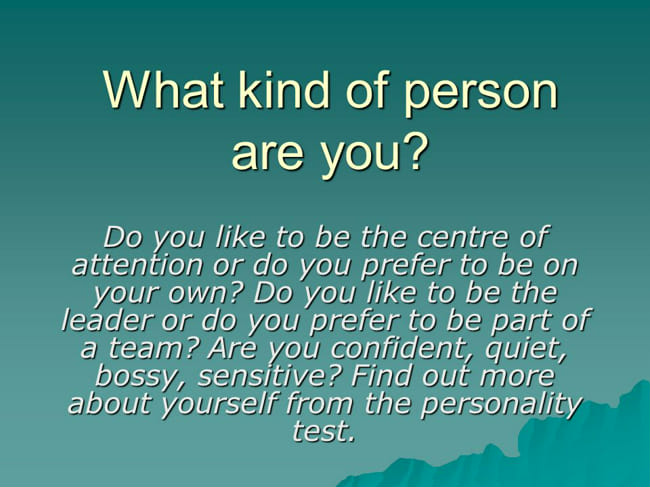 What Kind Of Person Are You? - Quiz | Quotev