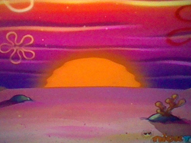 Bikini Atoll Spongebob Sunset