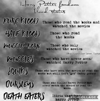 Harry Potter Blood Type Blood Type | BOOK 5 | | Harry Potter