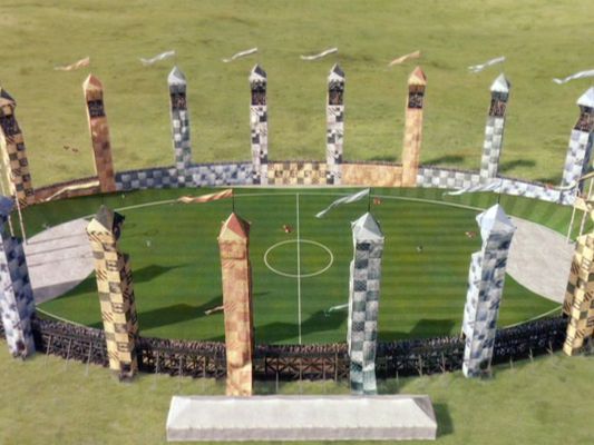 Harry Potter Quidditch Field Drawing