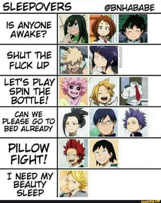Sleepover w/ The Bakusquad! - Quiz | Quotev