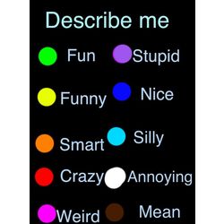 What 10 words best describe you! - Quiz