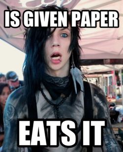 Do you know the Andy Biersack meme? - Test