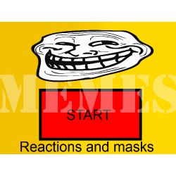 Reactions and masks MEMES (Game/quiz) - Test