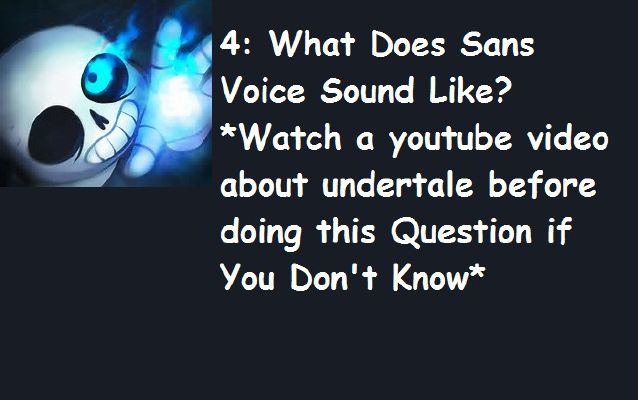 How Well Do you Know Sans? - Test