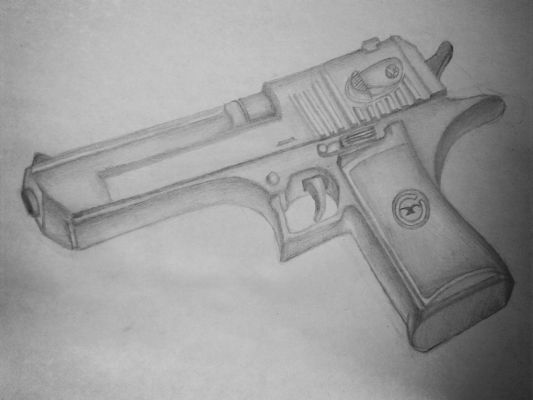 Badly shaded Deagle | Drawing Club #3