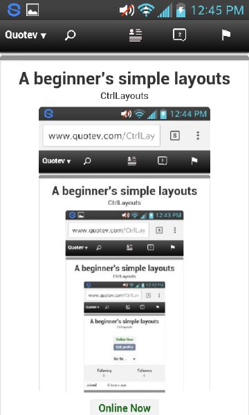 A beginner's simple layouts | Quotev