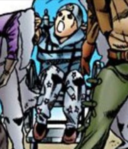 Johnny's right wheelchair wheel | Quotev