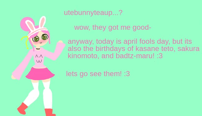 happy april fools day! (and happy birthday kasane teto, kinomoto sakura ...