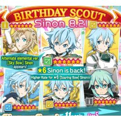SAO Sinon Birthday Scout! - Test | Quotev