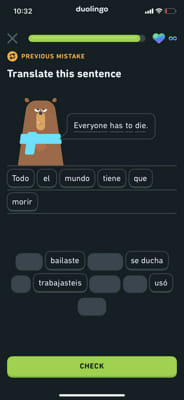 Pick some unhinged Duolingo sentences and get a dream SMP member - Quiz ...